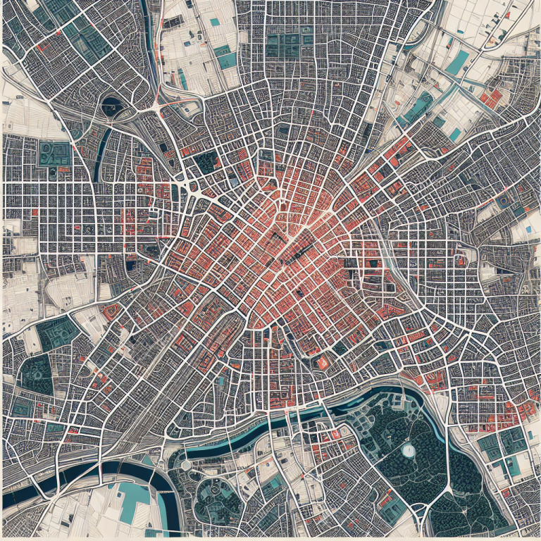 Download Leganés City Roads Map at no cost