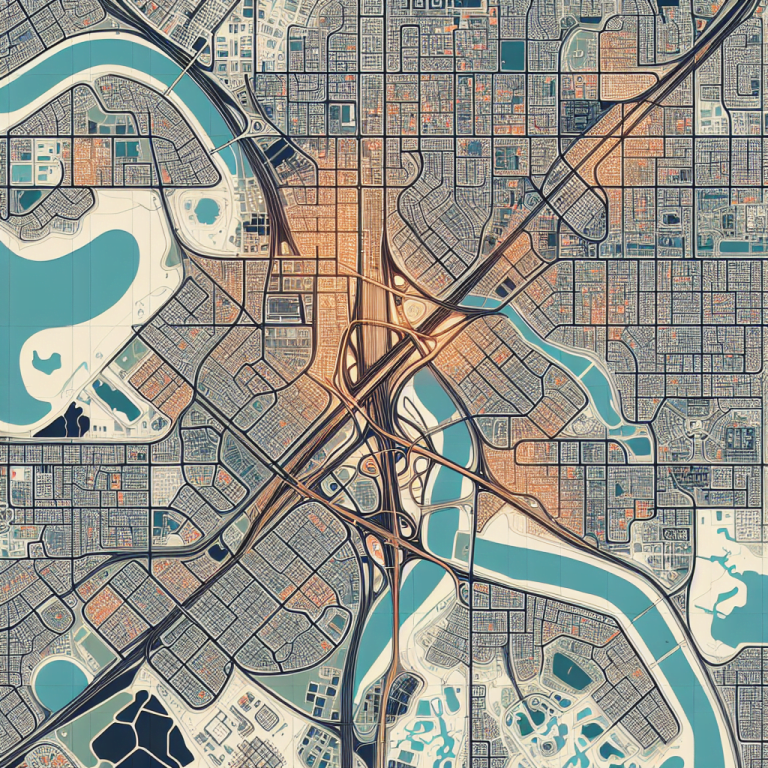 Download Dubai City Roads Map for free