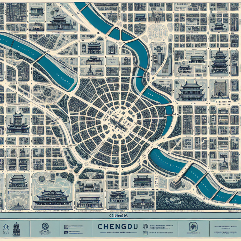 Grab Chengdu City Roads Map now