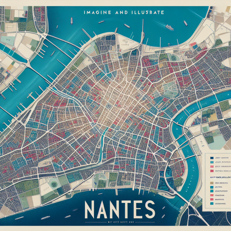 Grab Nantes City Roads Map for free
