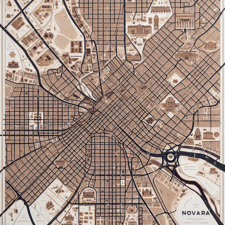 Download Novara City Roads Map for free